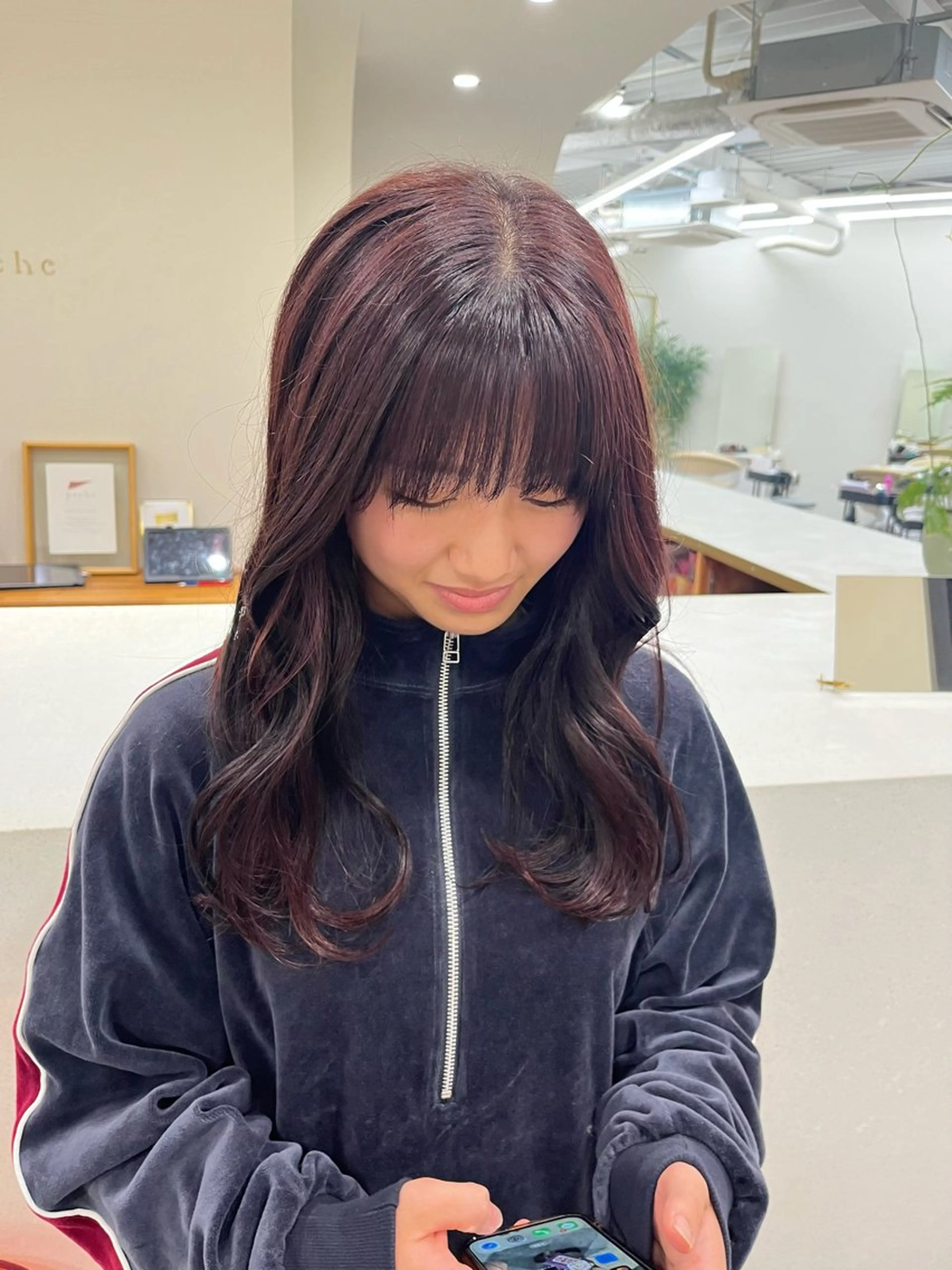 pink color｜似合わせカット 沙奈(piche hair design所属)のヘアスタイル・髪型(20240306132342)｜ミニモ