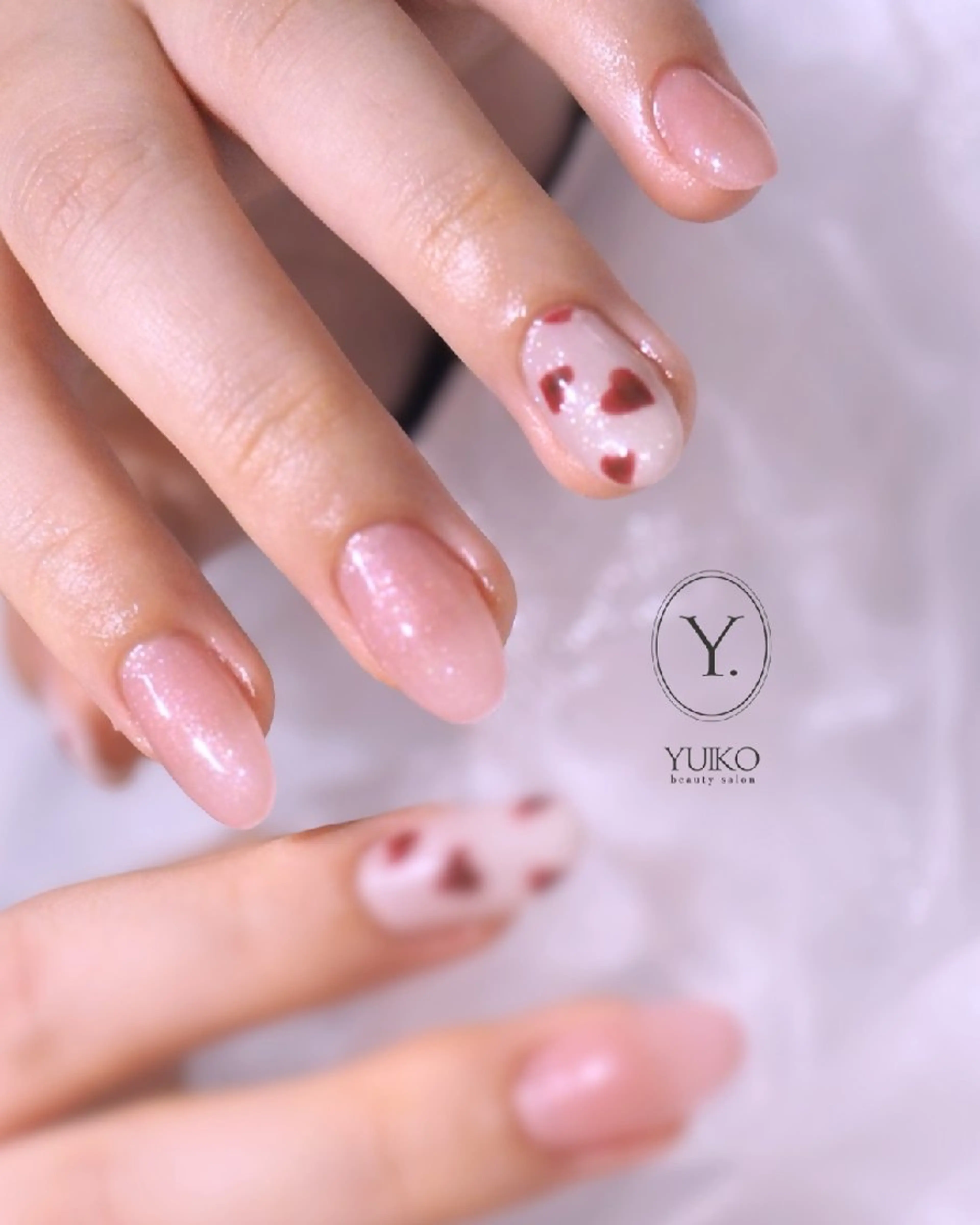 ハートネイル♡｜YUIKO _nail のネイルデザイン・アート(20251227124909)｜ミニモ