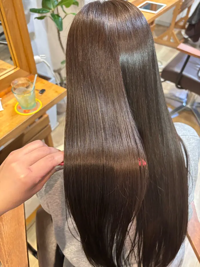 バイカルテトリートメントで艶々な髪に｜RINNO艶髪/ 艶カラー(hair salon KUSUKI所属)のヘアスタイル・髪型 ...