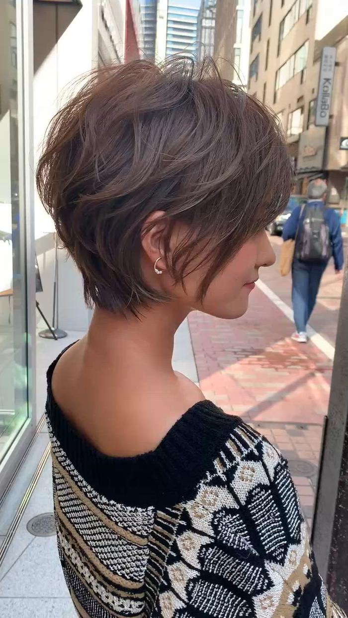 お悩み解決ひし形 ショート イガワ(BUMP GINZA所属)のヘアカタログ(20250412083739)｜ミニモ