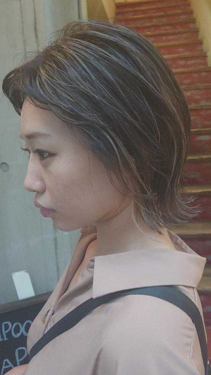 コントラストハイライト！ 動きがでてめちゃくちゃお洒落です｜「sumi」Hair Design所属・「sumi」 AMIのヘアカタログ(20211020214358)｜ミニモ