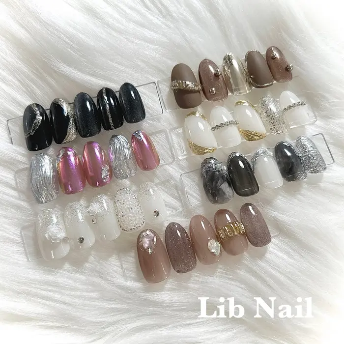 New Design定額アート‎ ‎｜Rib Nailのネイルデザイン(20241226101148)｜ミニモ