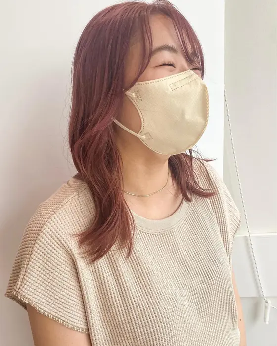 柔らかピンクベージュ｜BASSA江古田店所属・似合わせカット 戌丸(いぬまる)のヘアカタログ(20220614083557)｜ミニモ