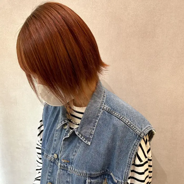 ブリーチなしダブルカラーでOrange!!! ブリーチなしでもここまで色味を出すことができます！ ｜【PDfino大通】 ミユ(PD fino 大通【ピーディーフィノ】所属)のヘアカタログ ...